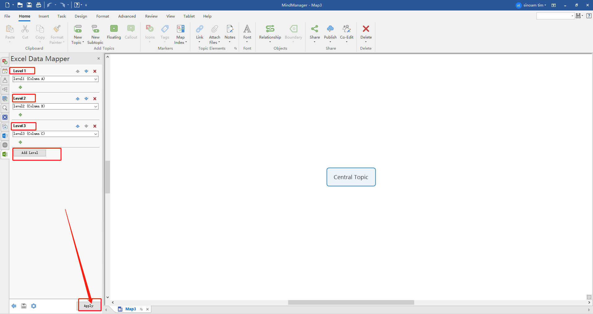MindManager：将excel转成思维导图-CSDN博客