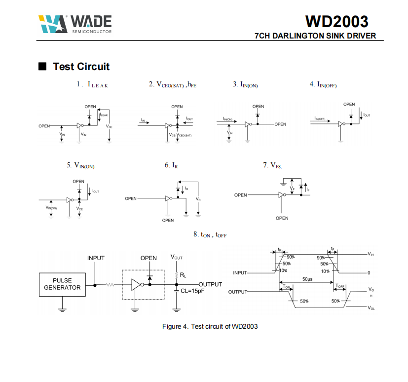 WD2003达林顿管参考资料和封装图-CSDN博客