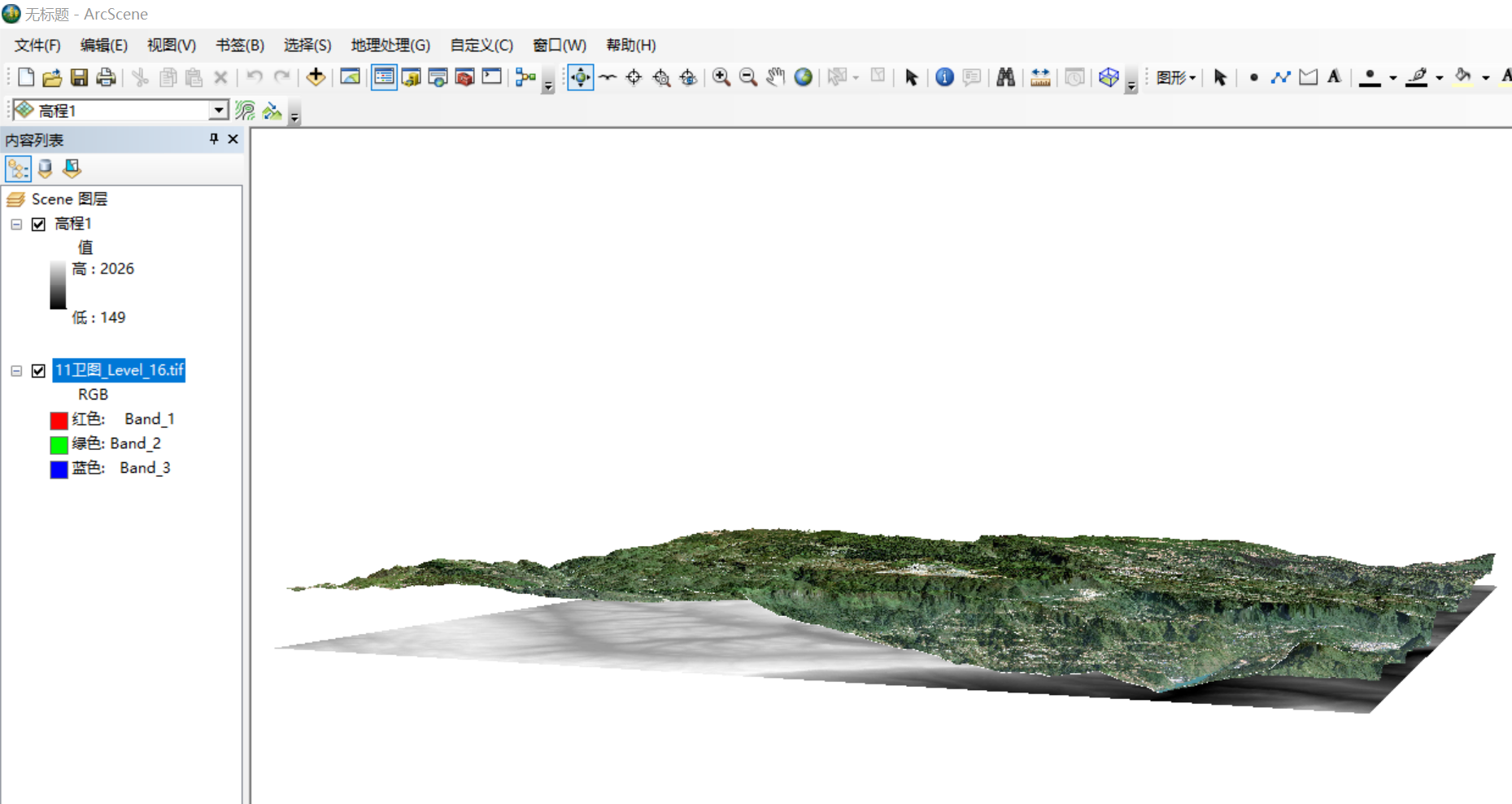Arcmap制作3d地形图arcmap三维视图 Csdn博客 