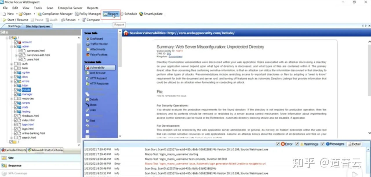 web安全测试工具WebInspect介绍及操作演示_webinspect v10.0百度百科-CSDN博客