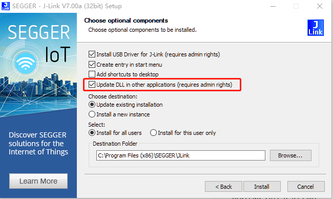 "Embedded-Tool Installation" JLink V9 firmware update method - Programmer Sought