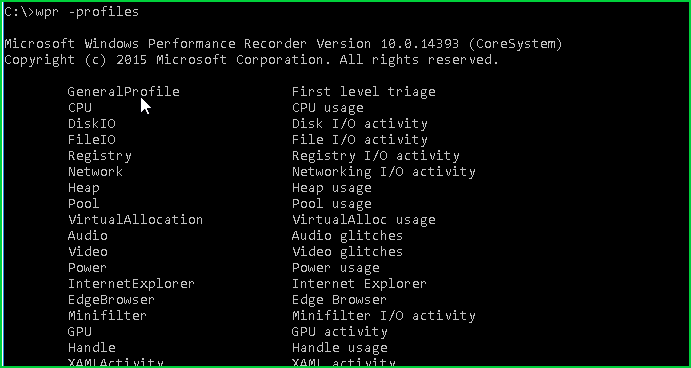 Windows Performance Recorder（wpr）命令教程，其中包含用于记录性能指标的示例-CSDN博客