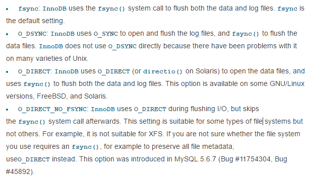 Mysql Innodb Flus【mysql参数】 Innodbflushmethod Csdn博客 