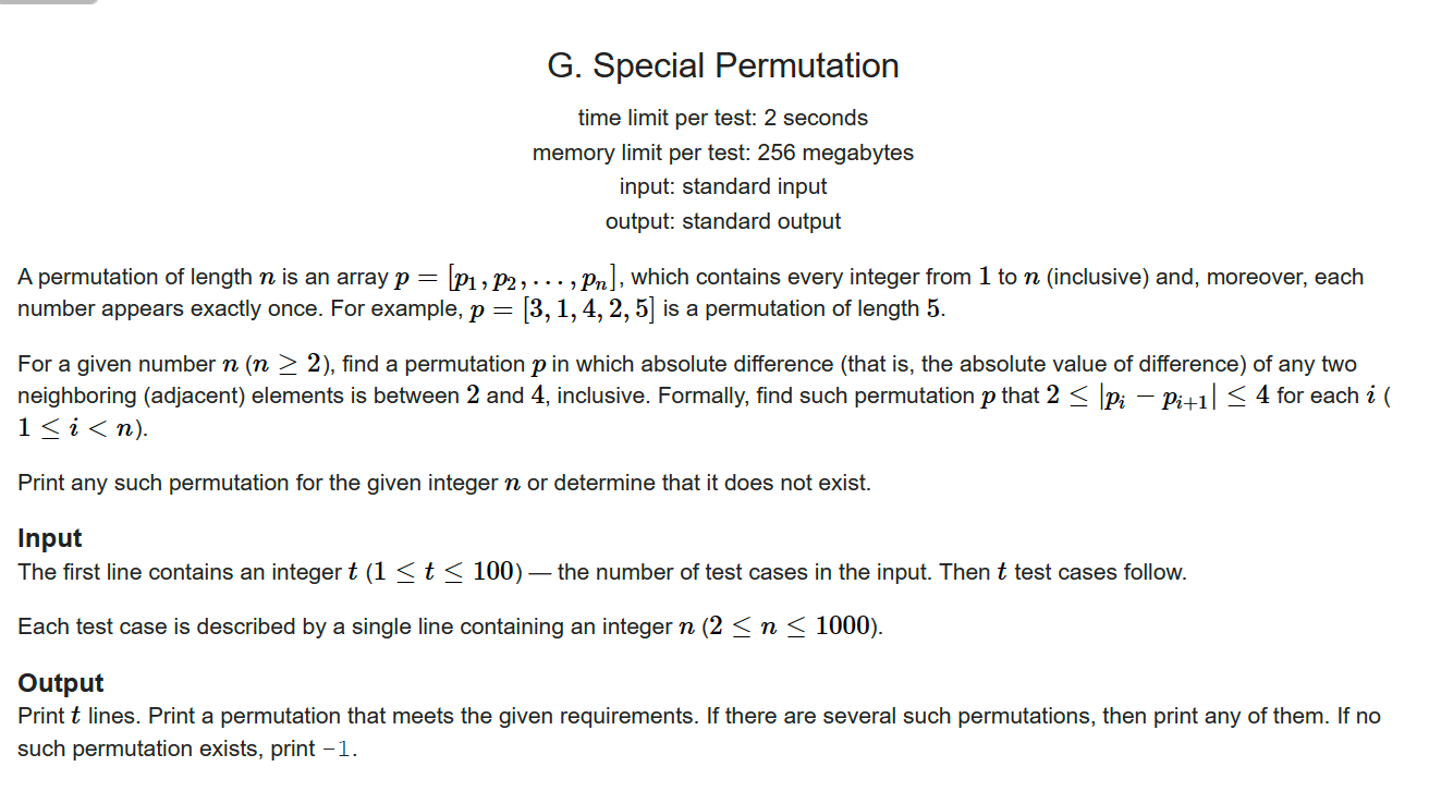 G. Special Permutation（ranting 1600）超详细题解-CSDN博客
