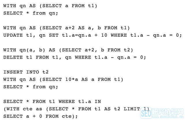 Mysql 101是否支持ctemysql 8 重要新特性 Cte 通用表表达式 Csdn博客 
