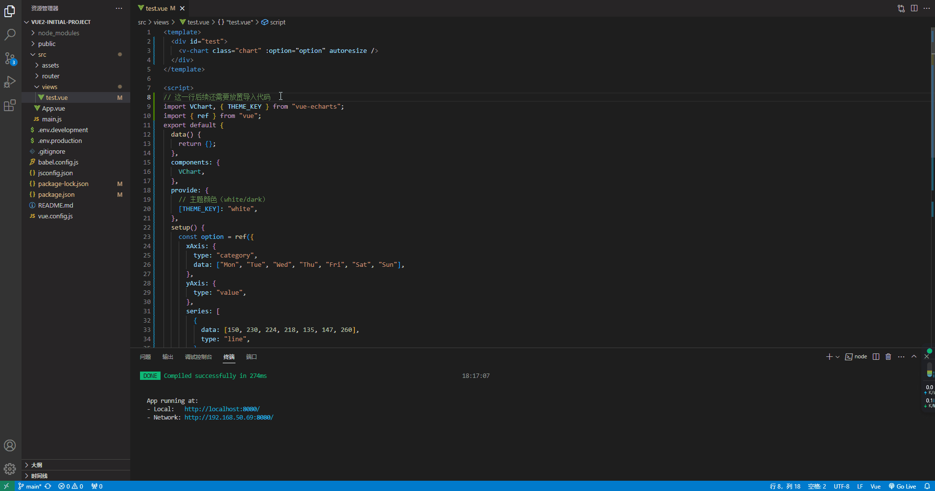 2023vue2用vue-echarts实现图表_vue 图表-CSDN博客