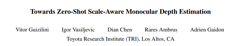 Zero-depth：基于零样本的尺度感知的单目深度估计-CSDN博客
