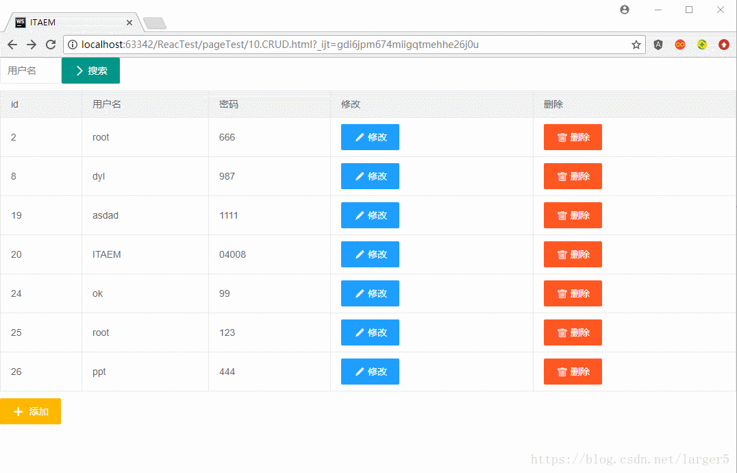 React Mysql增删改查 增删改查 使用 React 做后台管理 Crud 界面和 Restful 交互 Csdn博客