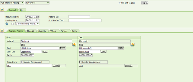 SAP MM MIGO + 301 K 可以对供应商寄售库存跨工厂转库_sap 移动类型301的会计分录-CSDN博客