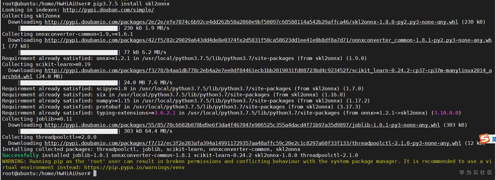 pip3.7.5安装环境依赖onnxruntime、onnx、numpy、skl2onnx_could not build wheel for onnx-CSDN博客