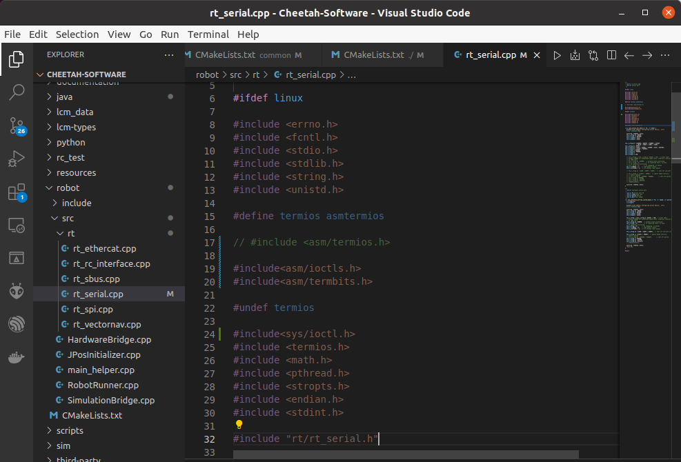 MIT Mini Cheetah仿真 错误处理_cheetahware #include -CSDN博客