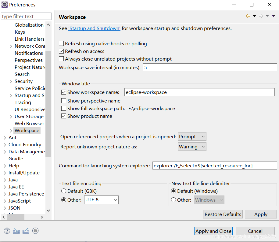 java的workspace_Eclipse中的工作空间介绍（Workspace)-CSDN博客