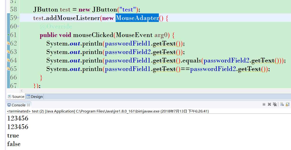 java jpasswordfield_JAVA中JPasswordField实现密码的确认-CSDN博客
