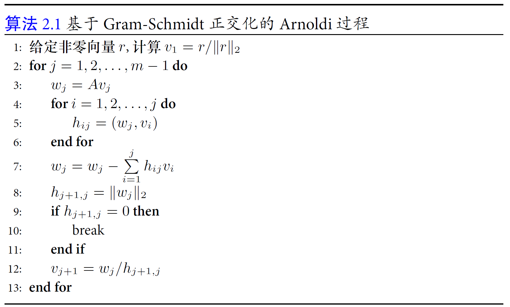 Krylov子空间与arnoldi过程arnoldi和krylov子空间迭代法的关系是什么 Csdn博客 