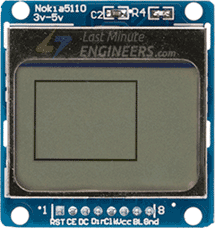 诺基亚 5110 图形 LCD 显示屏与 Arduino 的接口_nokia5110显示模块-CSDN博客