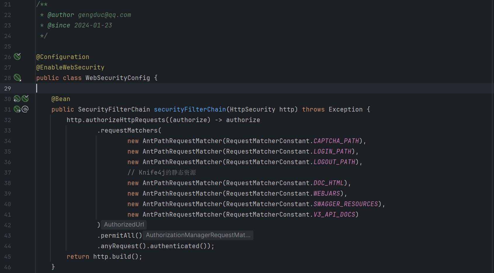 Spring Security放行Knife4j静态资源_knife4j security-CSDN博客