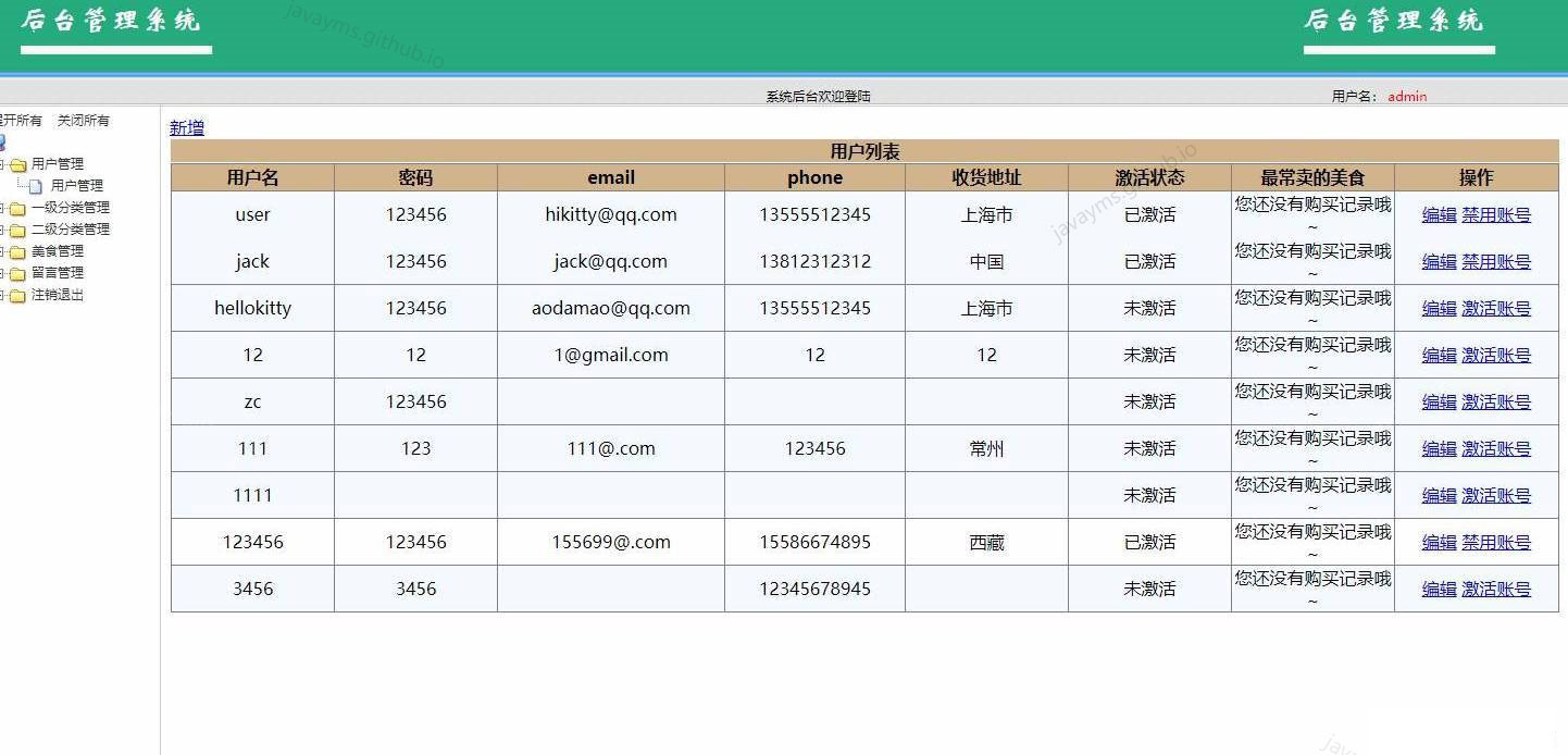 基于javaweb的在线美食分享推荐系统(java+ssm+jsp+jquery+mysql)_javaweb菜谱系统-CSDN博客