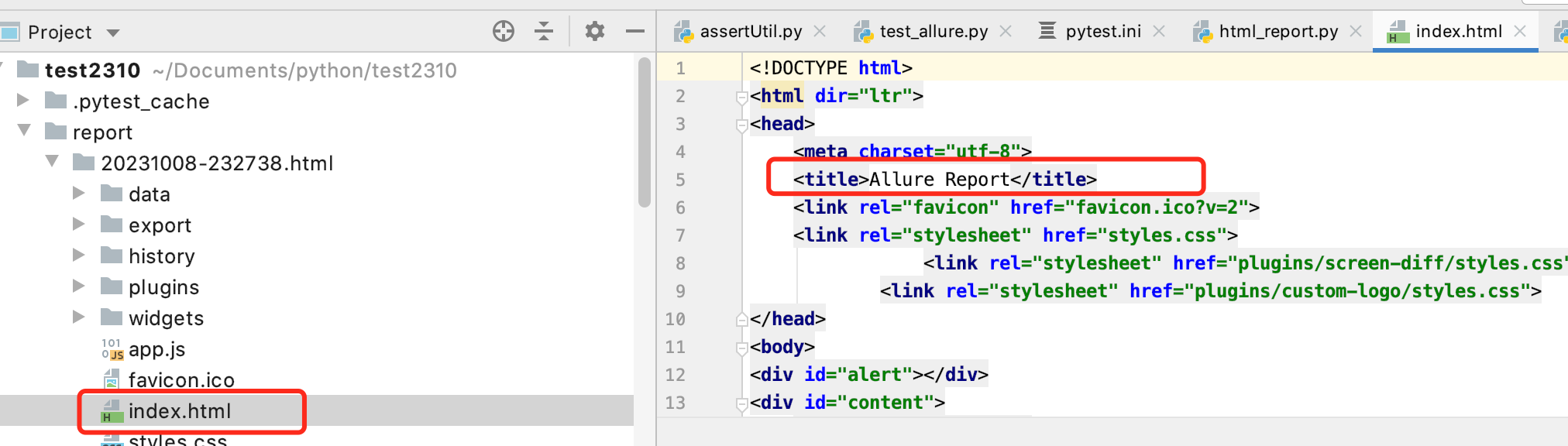 （allure报告定制）修改allure报告窗口标题，overview的标题文案，环境配置_allure 设置报告标题-CSDN博客
