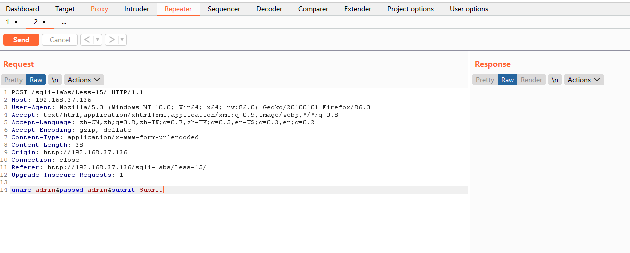 使用 Burpsuite 进行POST 方式的SQL注入_burpsuite post-CSDN博客