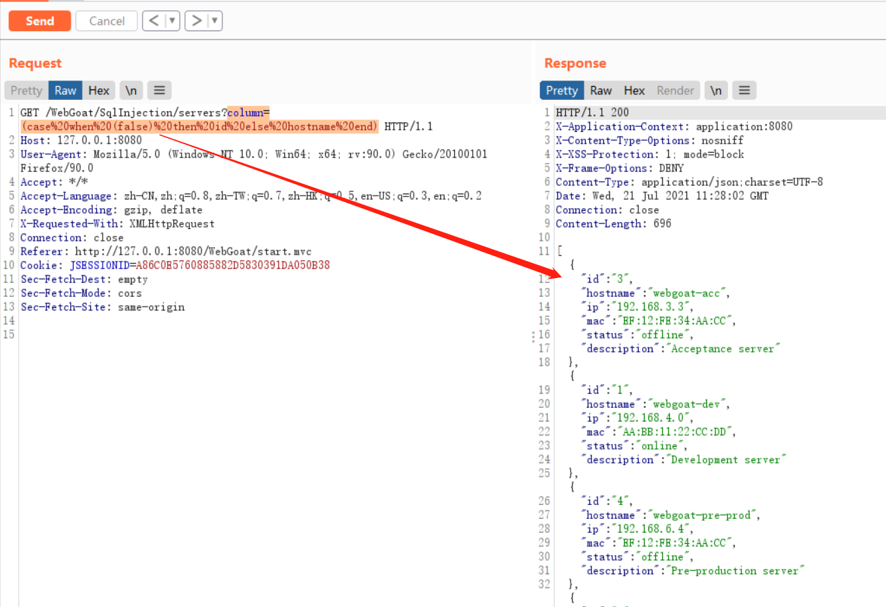 JAVA代码审计之WebGoat靶场SQL注入_webgoat8.0 sql注入-CSDN博客