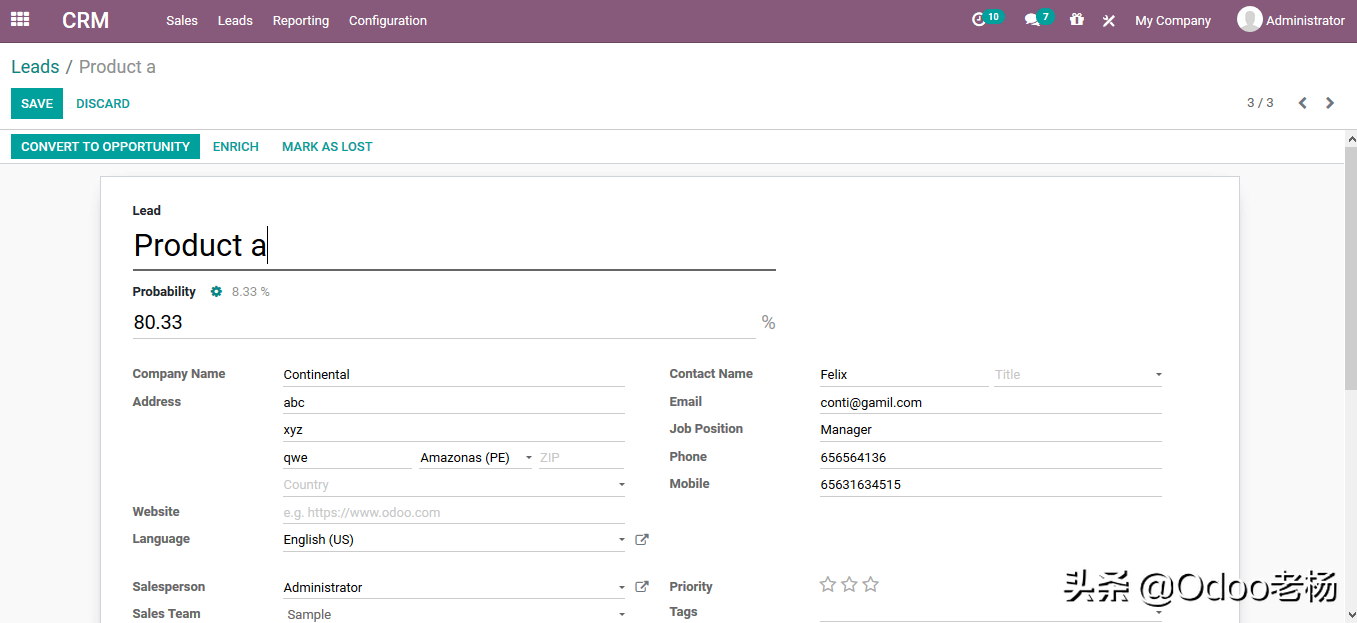 Odoo14免费开源ERP实施指南：CRM功能应用篇（2）_odoo免费版哪些可以用-CSDN博客