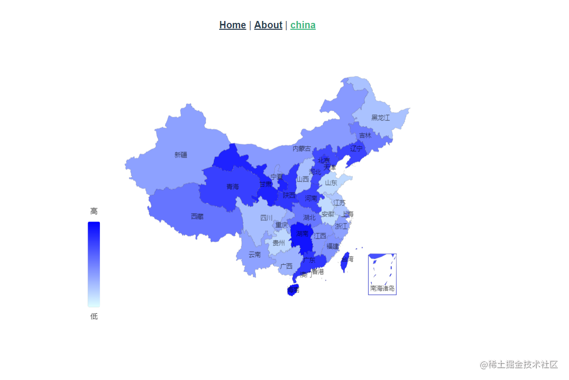 Vue Echarts实现中国地图省份下钻联动vueecharts实现山西地图鼠标单击下钻 Csdn博客
