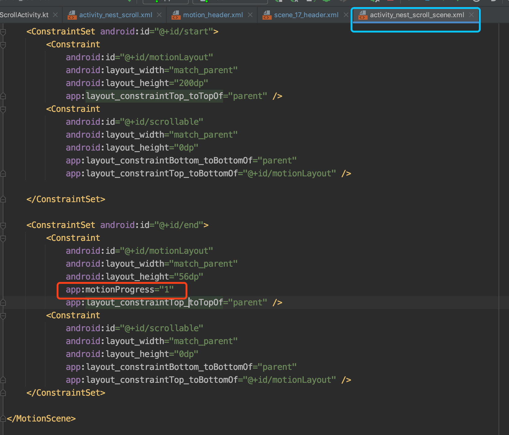 MotionLayout详细解析_motionlayout 动画卡顿-CSDN博客