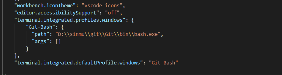vscode将终端设置为git-bash_vscode终端改为是哦那个git-CSDN博客