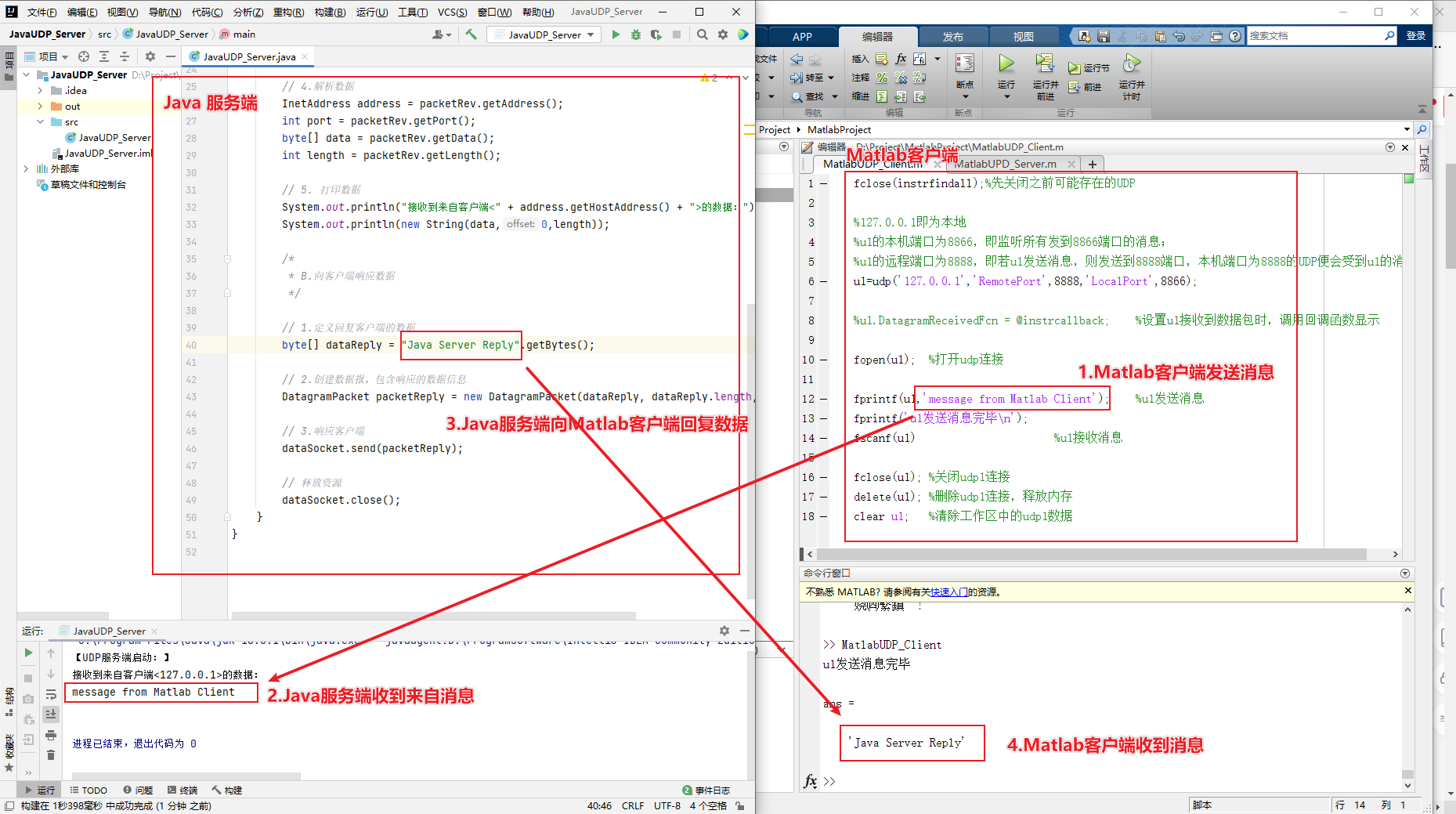 Matlab实现与Java程序的UDP通信，Matlab UDP发送接收数据_matlab接收udp数据-CSDN博客