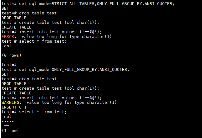设置sql_mode解决了人大金仓数据库KingbaseES字符串过长不能自动截断的问题_金仓修改sqlmodel-CSDN博客