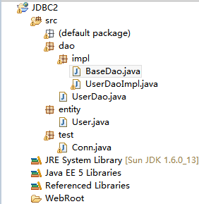 java连接数据库dao层_JDBC Dao层连接步骤 | 学步园-CSDN博客