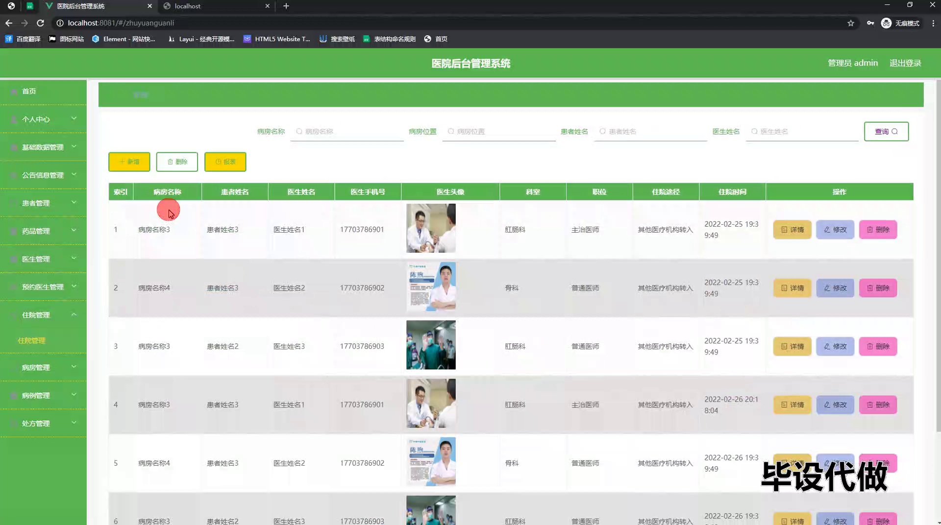 基于springboot的医院后台管理系统的设计与实现 Csdn博客