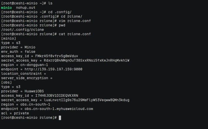 rclone工具迁移MinIO至华为云OBS_minio迁移到华为云obs-CSDN博客