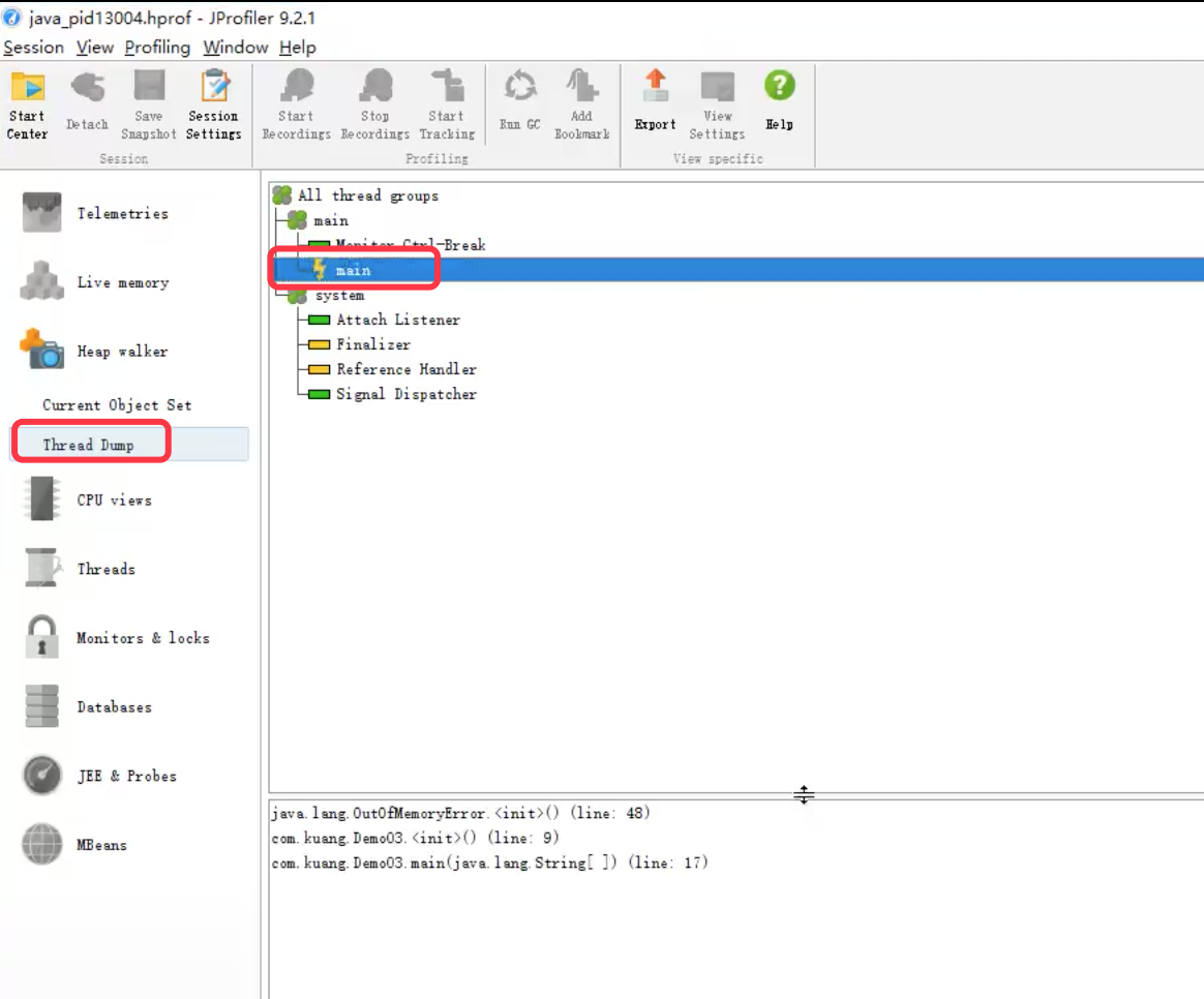 Jprofiler分析dump文件-CSDN博客