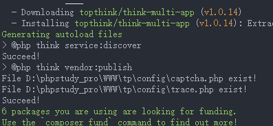 thinkphp创建报错“Command “build“ is not defined.的解决办法_[invalidargumentexception] command "build" is ...