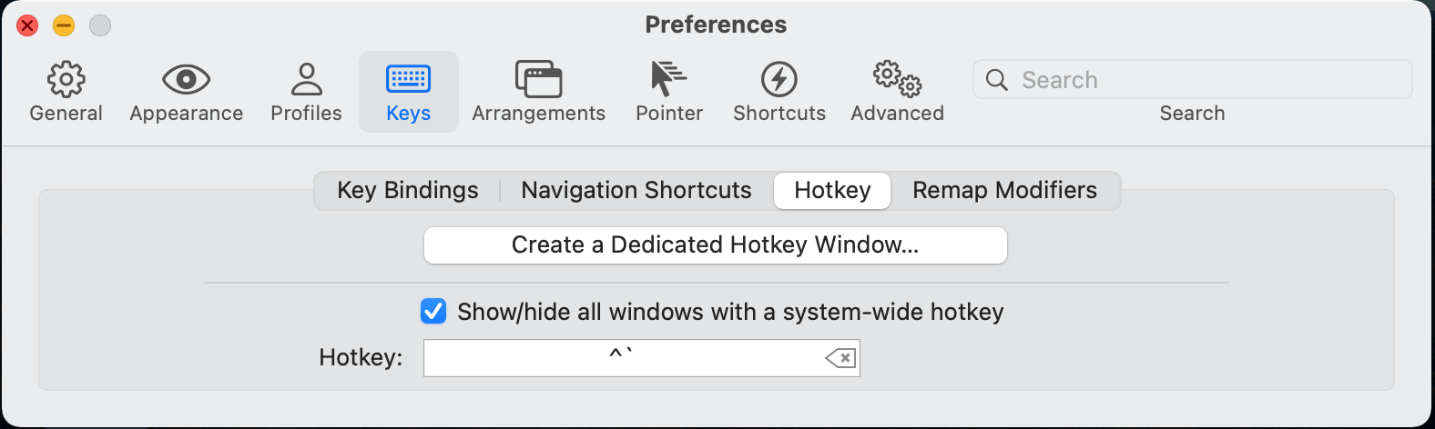 在桌面顶端使用终端(iTerm2—macOS上的Guake替代)_iterm2 置顶-CSDN博客