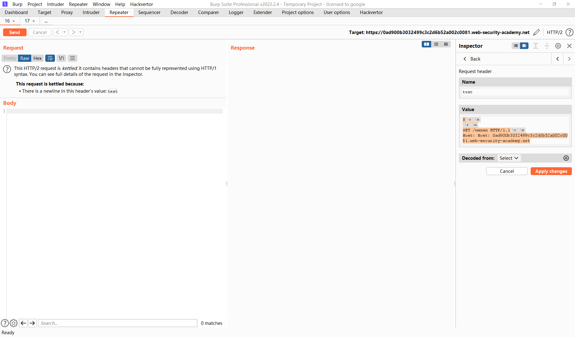 burpsuit 靶场( HTTP request smuggling)_burpsuite靶场-CSDN博客