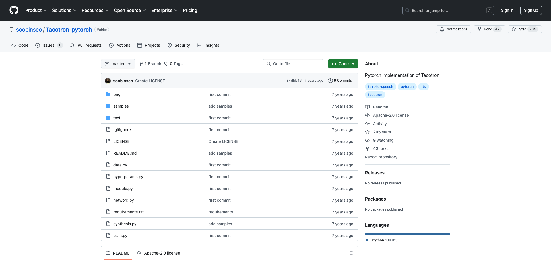Tacotron-pytorch学习资料汇总 - 基于PyTorch实现的端到端语音合成模型_tacotron 结合pytorch 语音生成-CSDN博客