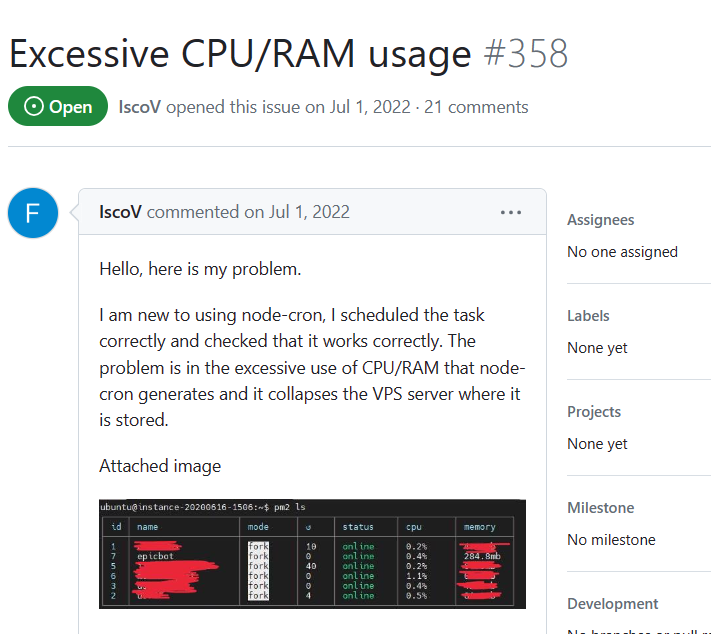 Node内存泄漏 node-cron和pm2共同使用造成内存泄漏_pm2 内存溢出-CSDN博客