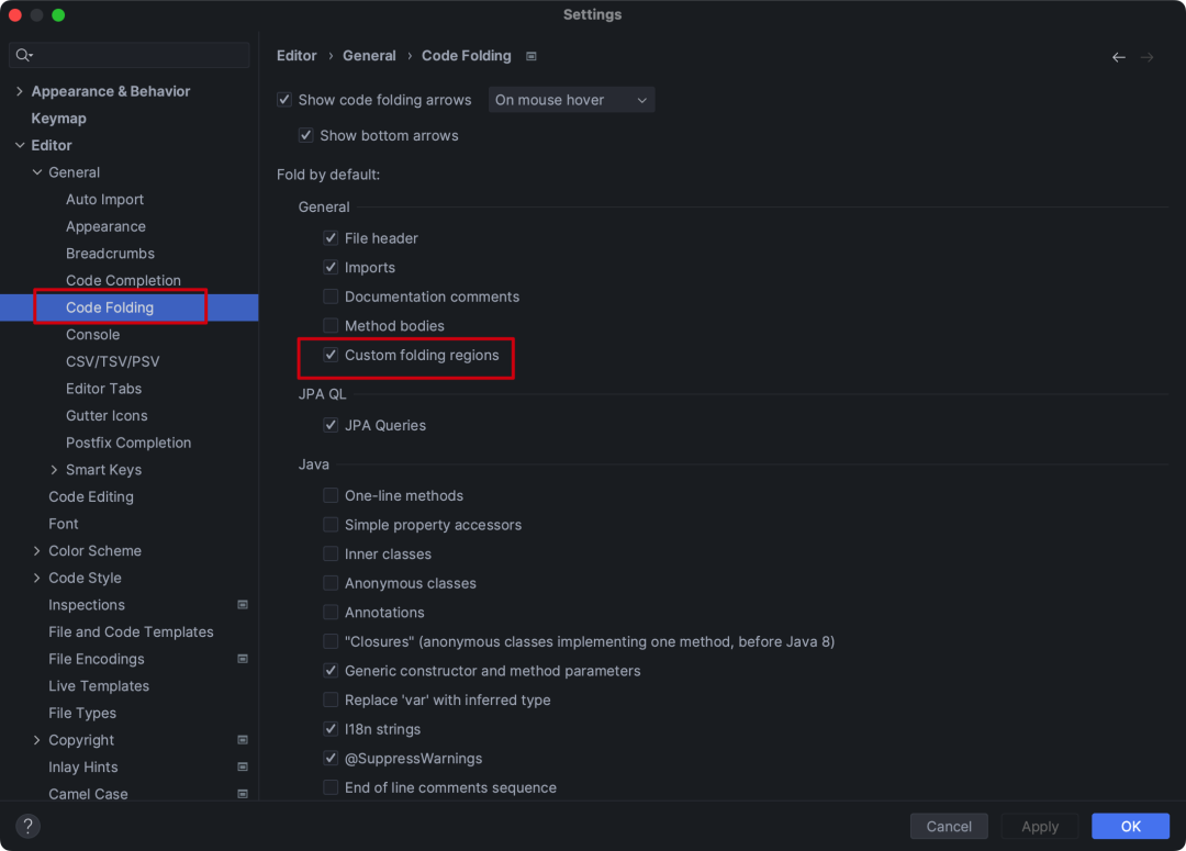 IDEA 自动折叠隐藏 getter setter 小技巧-CSDN博客