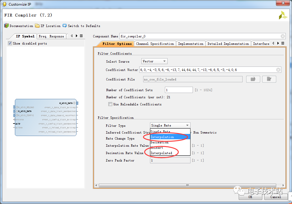 匹配滤波器matlab实现_内插滤波器(Interpolated FIR）的FPGA实现-CSDN博客