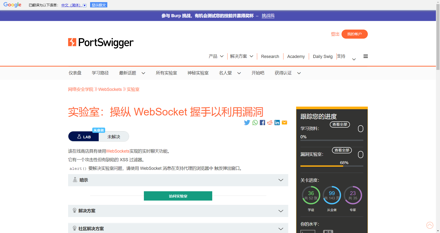 burpsuit 靶场(WebSockets)_bp靶场websocket-CSDN博客