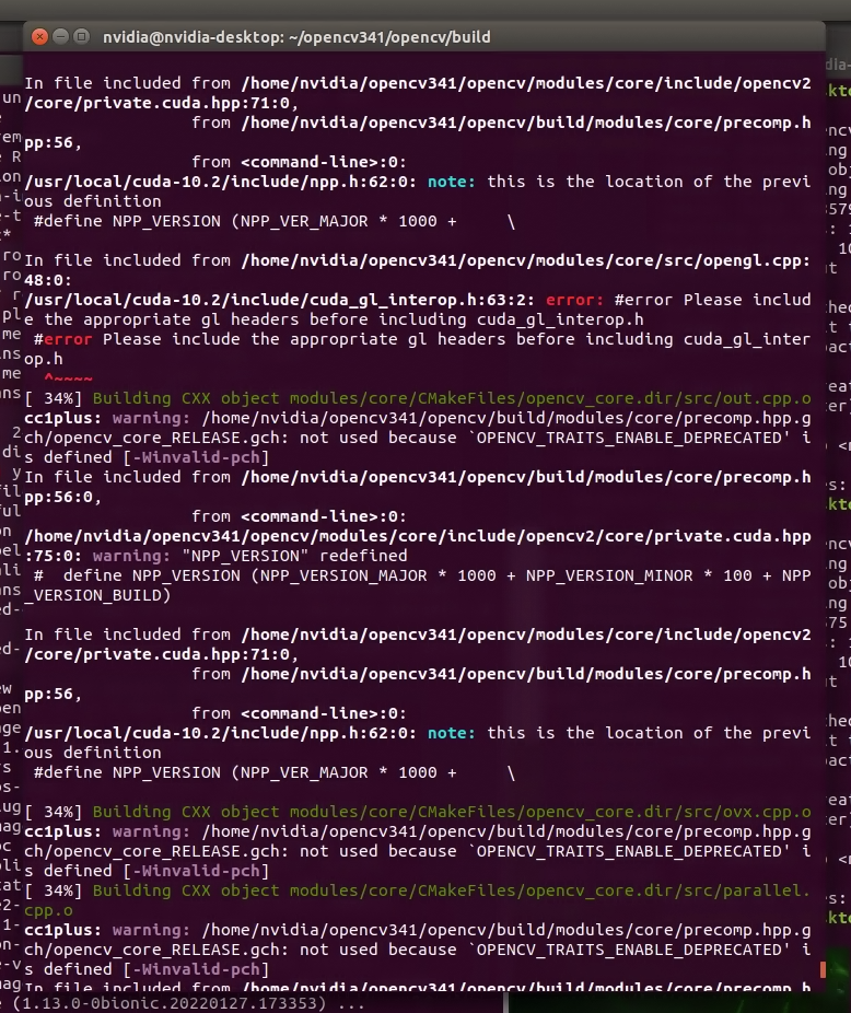 合众xavier NX板卡上部署vins-fusion-gpu总结（包含装opencv3.4.1 opencv_contrib3.4.1 cv_bridge）20220831_xavier ...
