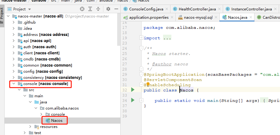 【nacos】nacos搭建源码环境并运行_nacos运行-CSDN博客