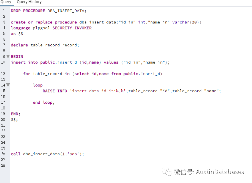 Postgresql 存储过程 如何写出新版本pg的存储过程的小案例 Csdn博客