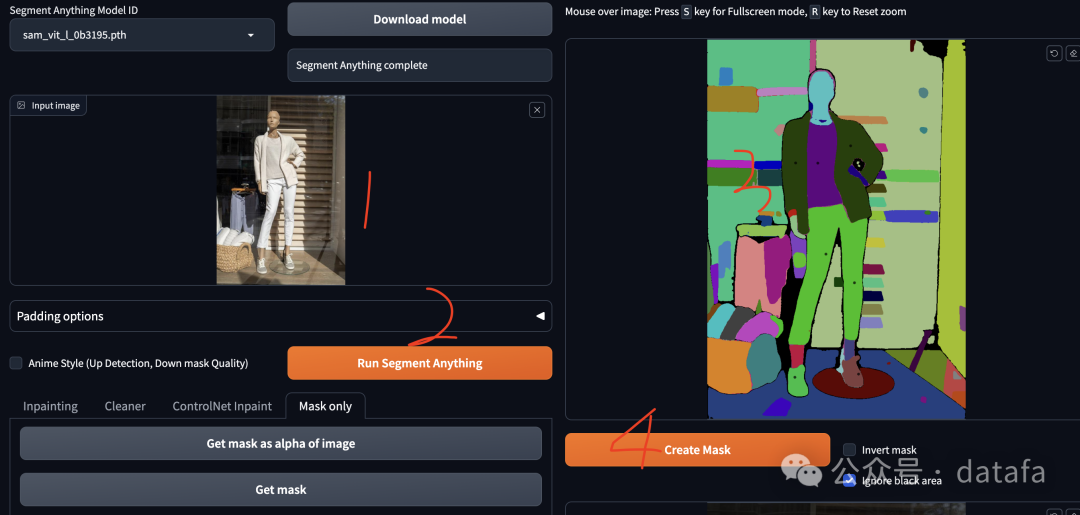 使用Stable Diffusion进行AI模特快速换装教程_segment anything 上传图片后绘制显示黑色-CSDN博客