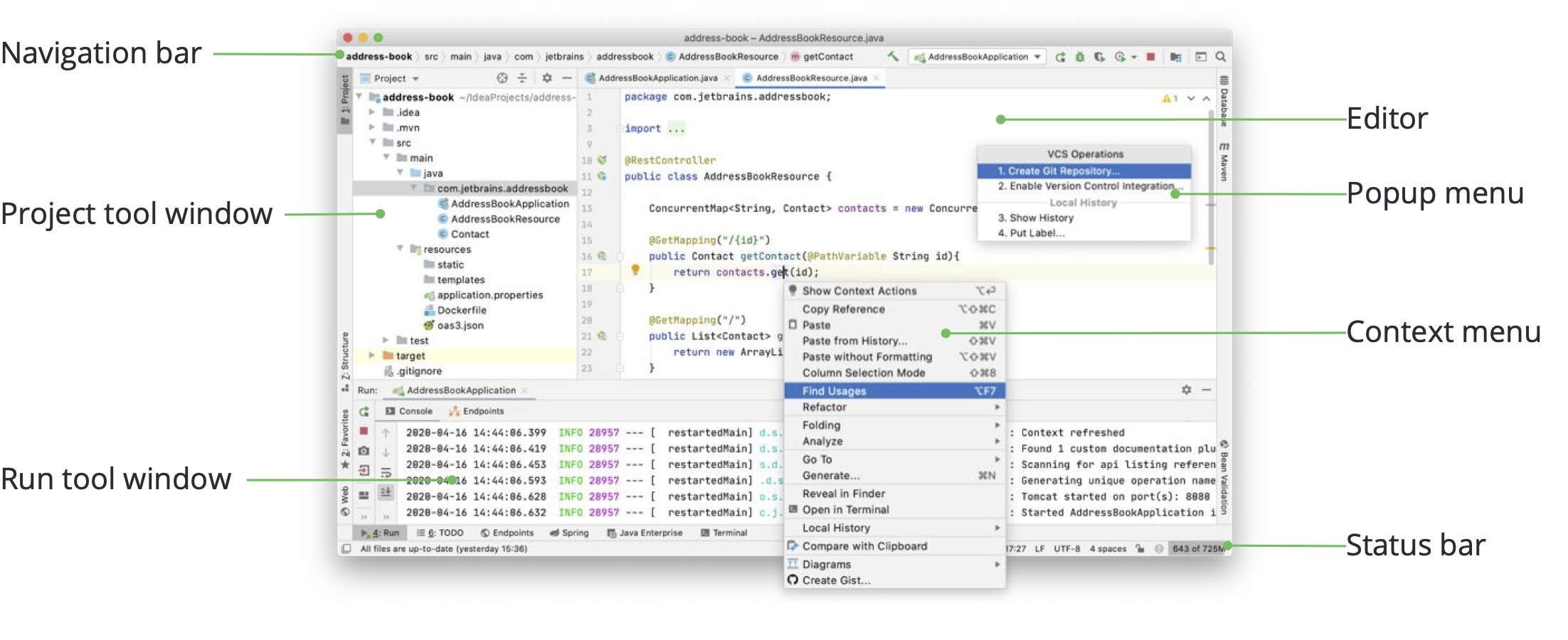 热门java开发工具idea入门指南——idea默认用户界面idea界面介绍 Csdn博客 