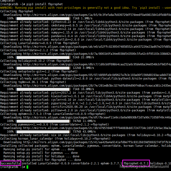 Linux Python Prophet炼金术:在linux上成功安装fbprophet的解决方案炼丹记之一种 Csdn博客