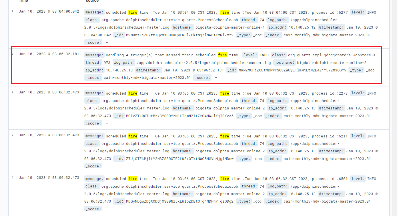 Dolphinscheduler定时调度没有启动Handling 4 trigger(s) that missed their scheduled fire-time_handling 1 ...
