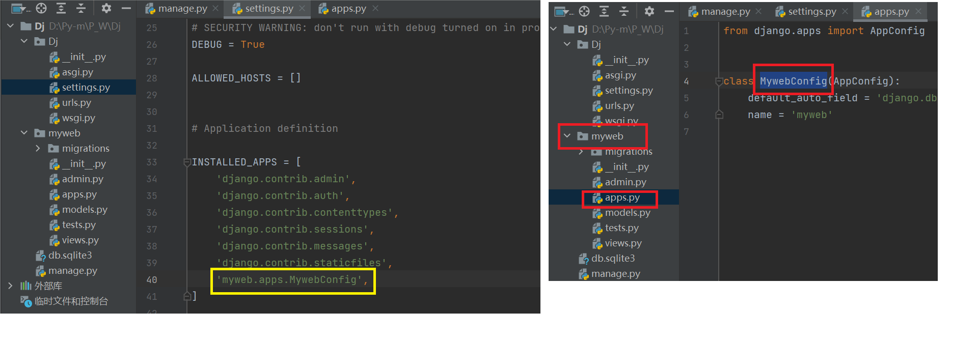 pycharm配置Django【社区版不能内部创建Django项目】_pycharm安装django找不到-CSDN博客